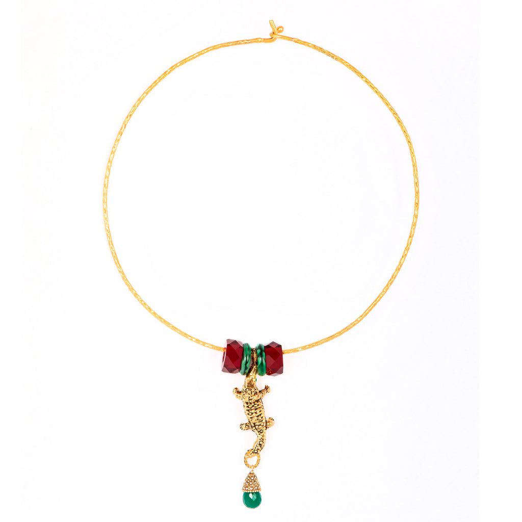 Collar rígido COCODRILO Regina Castillo Collares